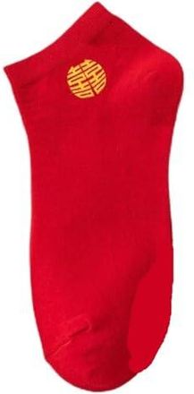 Generico Chaussettes de mariage rouges antid&eacute;rapantes, chaussettes de style sportif pour la mari&eacute;e et la f&ecirc;te de mariage, Color02, Taille Unique