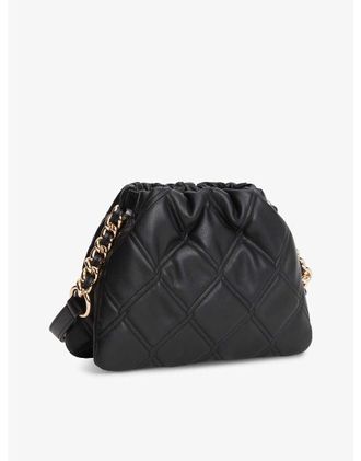 Tommy Hilfiger Sac bandouli&egrave;re matelass&eacute; &agrave; cha&icirc;ne et monogramme TH - Noir