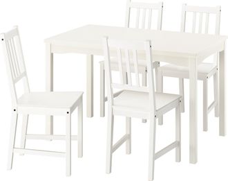 IKEA HAUGA / STEFAN Tisch und 4 Stühle