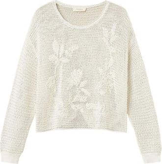 Twinset Femme, Pulls, Blanc, Taille: 36 FR Tricots &agrave; col rond