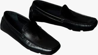 Calvin Klein Leder-Loafer in Schwarz