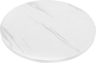 Angoily Runde Tischplatte 40cm Durchmesser 1,6cm Stark Kratzfeste Marmoroptik Wetterfeste Selbstgemacht Couchtischplatte f&uuml;r Innen Au&szlig;en Pflegeleichte Ablagef
