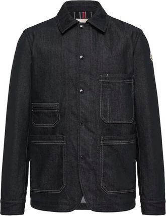 Moncler Haderu Denim Shirt Jacket - - Jackets - Herren - Blau - M