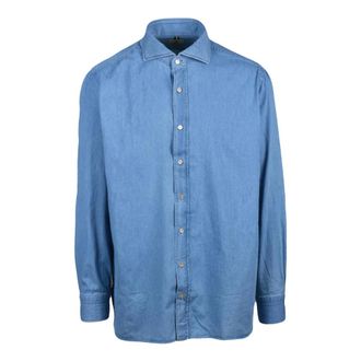 LUIGI BORRELLI NAPOLI Denim Shirt - - Shirts - Herren - Blau - L