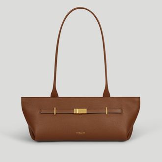 DeMellier The New York Shoulder Hellbraun Feinkorn DeMellier