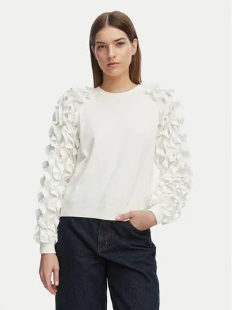 French Connection Pullover 798E1 Wei&szlig; Regular Fit