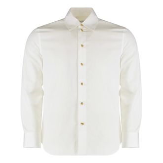 Bottega Veneta Femme, Blouses et Chemises, Blanc, Taille: 40 FR Chemise en coton avec ourlet arrondi