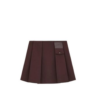 Loewe Mini jupe avec plis en laine