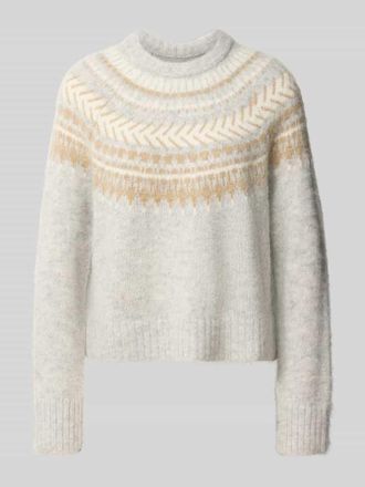 Barbour Pullover aus Alpaka Wolle mit Jacquardstruktur