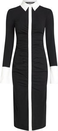 Karl Lagerfeld Langärmliges Polokleid - Schwarz