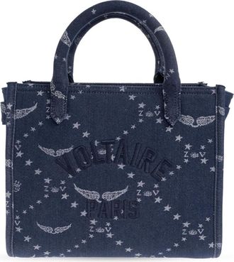 Zadig&Voltaire Femme, Sacs, Bleu, Taille: ONE Size Angel SX Shopper Bag