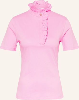 Rich & Royal T-Shirt Mit R&uuml;schen rosa