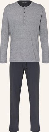 Schiesser Schlafanzug Selected! Premium Inspiration grau