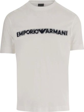 Emporio Armani Homme, Tops, Blanc, Taille: XL Stretch Jersey T-shirt