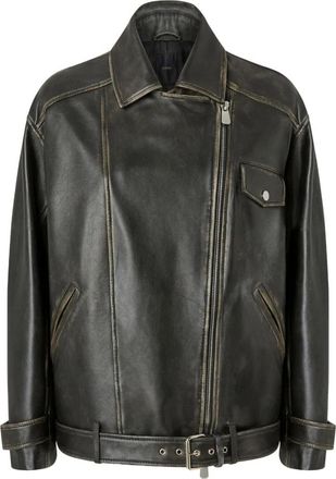 Pinko Pinko, Femme, Vestes, Noir, Taille: 34 FR Caciopepe Biker Jacket