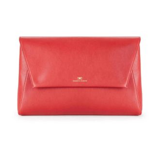Elisabetta Franchi Clutch aus Leder - - Bags - Damen - Rot - ONE SIZE