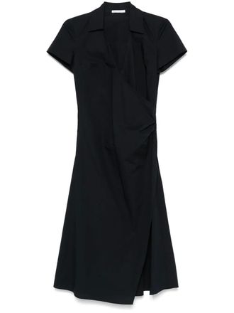 Patrizia Pepe robe portefeuille à coupe mi-longue - Bleu