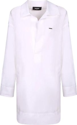 Dsquared2 Femme, Blouses et Chemises, Blanc, Taille: 36 FR Tuniques