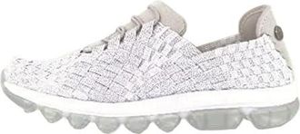bernie mev. Victoria Gummies Baskets à Enfiler pour Femmes (White Shimmer, Système Taille Chaussures EU, Adulte, Femme, Numérique, Moyen, 36)