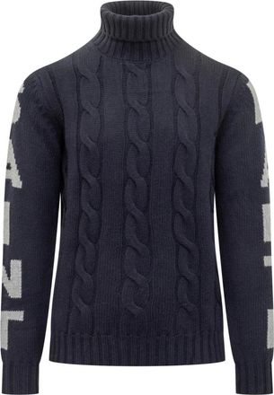MC2 Saint Barth Homme, Pulls, Bleu, Taille: XL Fisherman Turtleneck