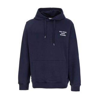 Dr&ocirc;le de Monsieur Homme, Sweatshirts et sweats &agrave; capuche, Bleu, Taille: XL Sweat &agrave; Capuche Bleu en Coton avec Logo