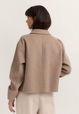 Bugatti Kurzjacke Regular Fit im Overshirt-Stil mit Wollmix