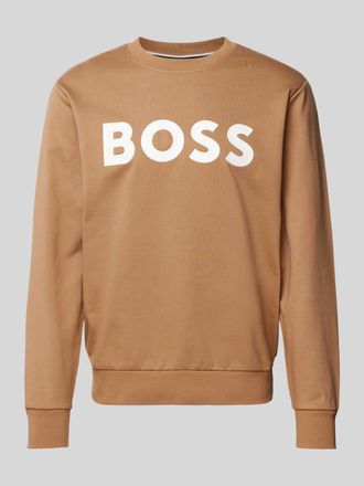 HUGO BOSS Sweatshirt mit Label-Print Modell Soleri