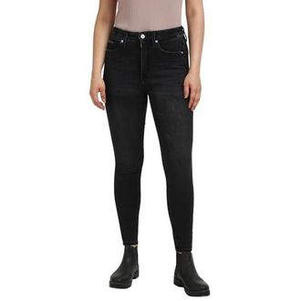 Calvin Klein Jean Femme High Rise Ankle Skinny Fit, Noir (Denim Black), 29W