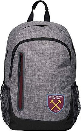Foco Football Club Premium Heather Grey Laptop Backpack (West Ham United)