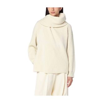 Jil Sander Pull ras du cou - Femme - Pulls - Blanc - Taille: 34 FR
