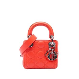 Dior Pre-owned Cuir sacs-dior - Femme - Pre-owned - Orange - Taille: ONE Size
