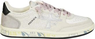 Premiata Low-Top Sneaker - Low-Top Off-White Sneakers With Textured Accents - Gr. 40 (EU) - in Weiß - für Damen