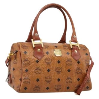 MCM Sac Boston Pre-owned - Femme - Pre-owned - Brun - Taille: ONE Size