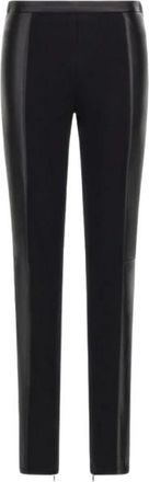 Roberto Cavalli Schwarze Leder Leggings Weiblich Italien - - Trousers - Damen - Schwarzk - XS