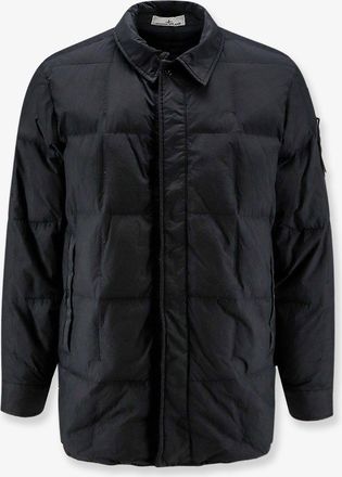 Stone Island Garment Dyed Crinkle Reps NY recycled nylon down jacket with side logo patch - STONE ISLAND - gender_Man