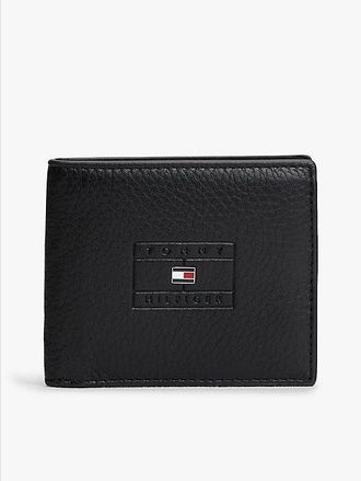 Tommy Hilfiger Porte-cartes &agrave; deux volets Casual en cuir
