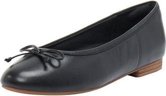 Clarks Ballerines Plates Fawna Lily pour Femme, Cuir Noir, 40 EU