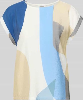 s.Oliver Red Label Regular Fit T-Shirt aus Viskose-Mix