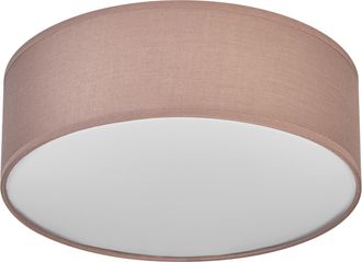 Osram ORBIS PARIS Deckenleuchte 300mm, braun, E27-Sockel, kann mit smarter Lampe best&uuml;ckt werden, hochwertiges, modernes Design, mit Stoffschirm, geeignet f