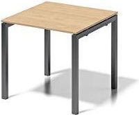 Bisley Cito Schreibtisch, 740 mm höhenfixes U-Gestell, Metall, Mp334 Dekor Ahorn, Gestell Anthrazitgrau, 80 x 80 x 74 cm