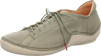 Think Damen Kapsl Chromfrei Gegerbter Nachhaltiger Sneaker, 7040 Salbei, 38.5 EU