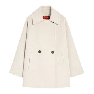 Max Mara Femme, Manteaux, Beige, Taille: 40 FR Manteau court crois&eacute;
