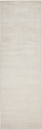 Novel Läufer Sahara, Creme, Textil, Struktur, rechteckig, 80x250 cm, Oeko-Tex Standard 100, pflegeleicht, Teppiche & Böden, Teppiche