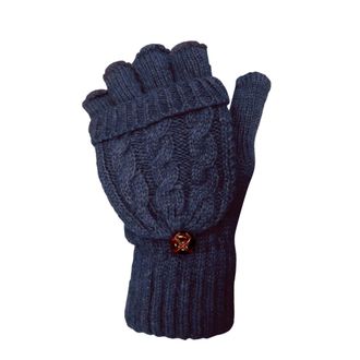 TOSKATOK Damen Womens Kabel Strick weiche Winter Wolle fingerless Handschuhe