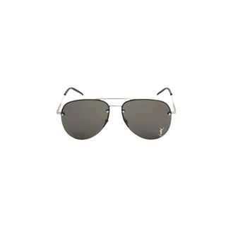 Saint Laurent Pre-owned Classic Mini Logo Sonnenbrille - - Pre-owned - Herren - Schwarzk - ONE SIZE