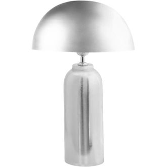 Beliani Beliani - Lampe &agrave; poser sur Pied Moderne en M&eacute;tal avec Abat-Jour en Fer 55 cm Argent&eacute; Jalangi