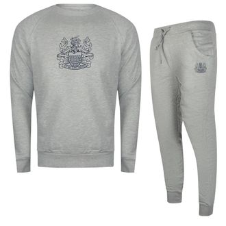 Aquascutum Iconic Crest Rundhals-trainingsanzug-set In Grau