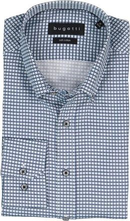 Bugatti Herren Hemden blau Baumwolle