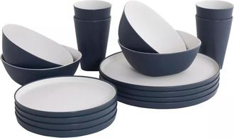 Outwell Gala 4 Person Dinner Set Geschirr-Set Navy Night Gr. Einheitsgröße