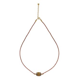 Doroth&eacute;e Sausset Santa Clara Halskette Blau Wei&szlig; Emaille - - Accessories - Damen - Gelb - ONE SIZE